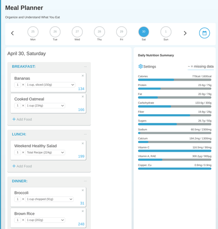 My Food Data - Free Nutrition Tools to Understand What You Eat